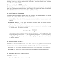 Short Notes: MOSFET and MOS Capacitor - Electronic Devices ...