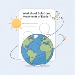 Movements Of Earth - 1 Worksheet Solutions - Class 5 Social Studies ...