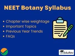 NEET 2026 Botany Syllabus With Weightage PDF Download