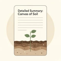 Detailed Summary Canvas of Soil - Class 9 English Kaveri New NCERT 2026-27