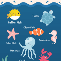 Poster: Water Animals - Class 1 PDF Download