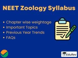 NEET 2026 Zoology Syllabus with Weightage PDF Download