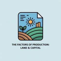 The Factors of Production Land and Capital - Crash Course for UGC NET ...
