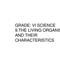 PPT: The Living Organisms And Their Surroundings - Class 6 PDF Download