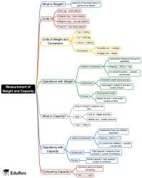Weight and Capacity Mind Map - Class 5 Maths PDF Download