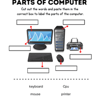 Printable Worksheet: Computer Activity Time - 2 - GK for UKG PDF Download