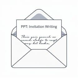 PPT: Invitation Writing - English Class 12 PDF Download