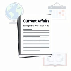 Current Affairs: Passage of the Week - 2026-01-12 - Current Affairs ...