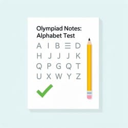 Olympiad Notes Alphabet Test - Science Olympiad for Class 5 PDF Download