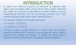 Tuples and Dictionaries Chapter Notes PDF Download
