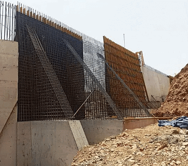 Design Counterfort Retaining Wall Reinforcement