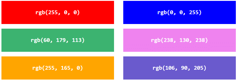 Rgba Colors
