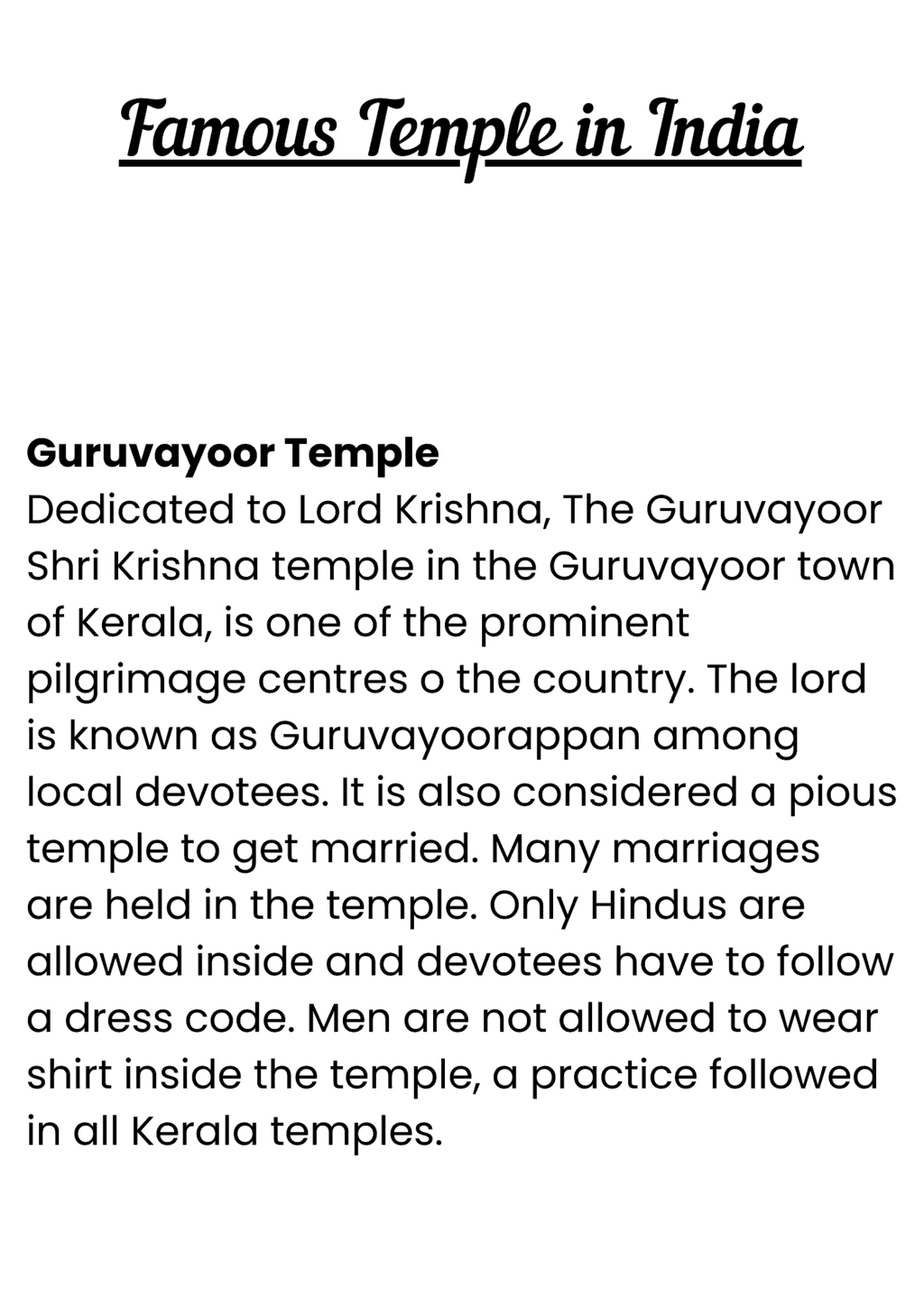 Flashcards: Famous Temples in India - 4 Flashcard - Flashcards for Kids ...