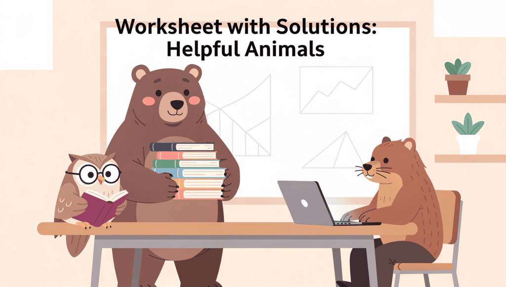 Helpful Animals Worksheet - Class 2 Science ICSE PDF Download