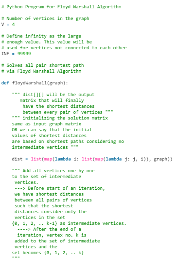 Floyd Warshall Algorithm - Algorithms - Computer Science Engineering ...