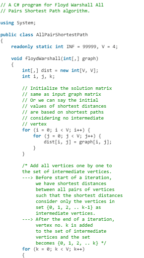 Floyd Warshall Algorithm - Algorithms - Computer Science Engineering ...