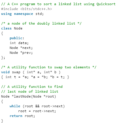 Quicksort Pseudocode