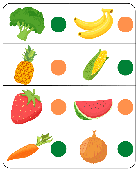 Fruits And Vegetables Interactive Worksheet