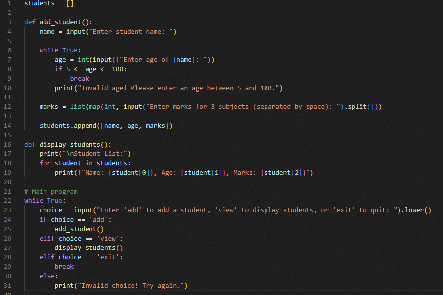 Project Solutions: Student Management System P4 - Basics of Python - Software Development PDF ...