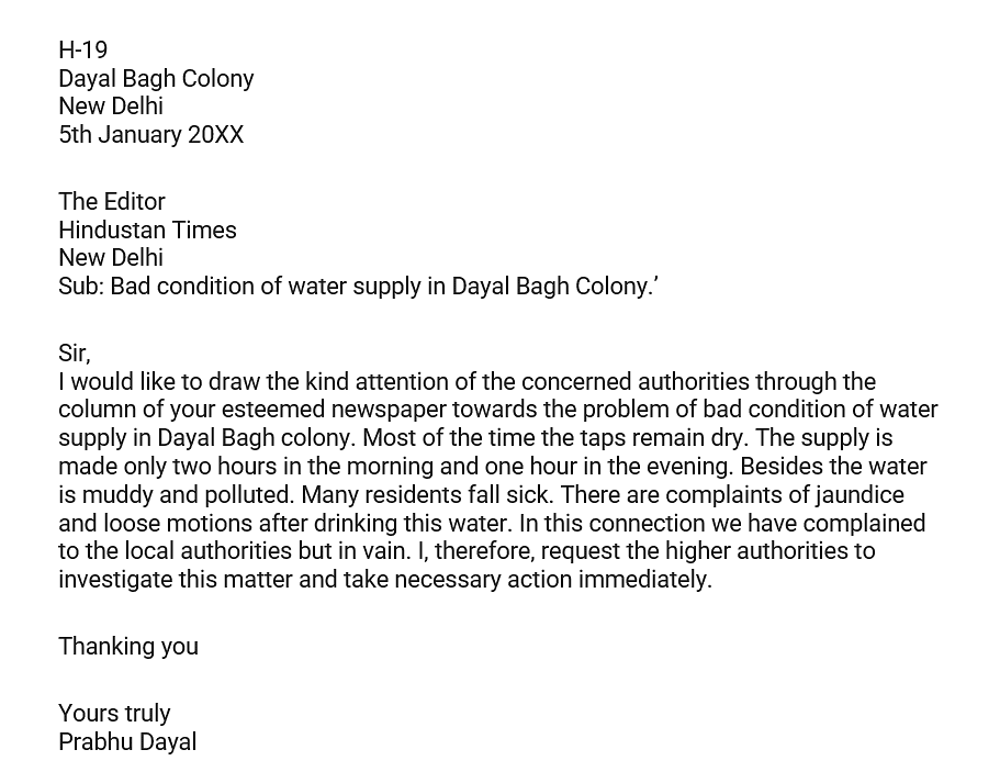 Formal Letter Example 23+ Official Letter Format Examples PDF