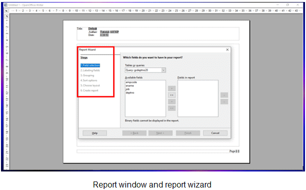 Create forms and Reports using the wizard - Class 10 PDF Download Create forms and Reports using the wizard - Class 10 PDF Download