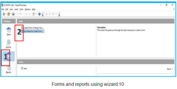 Create forms and Reports using the wizard - Class 10 PDF Download Create forms and Reports using the wizard - Class 10 PDF Download