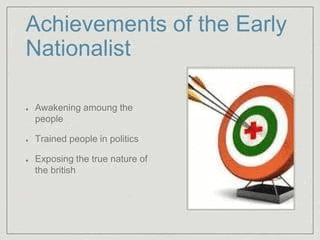 Revision Notes: Programme and Achievements of the Early Nationalists ...