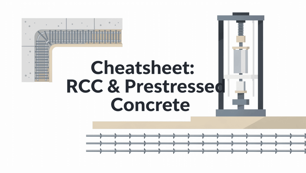 Cheatsheet RCC and Prestressed Concrete - Civil Engineering SSC JE ...