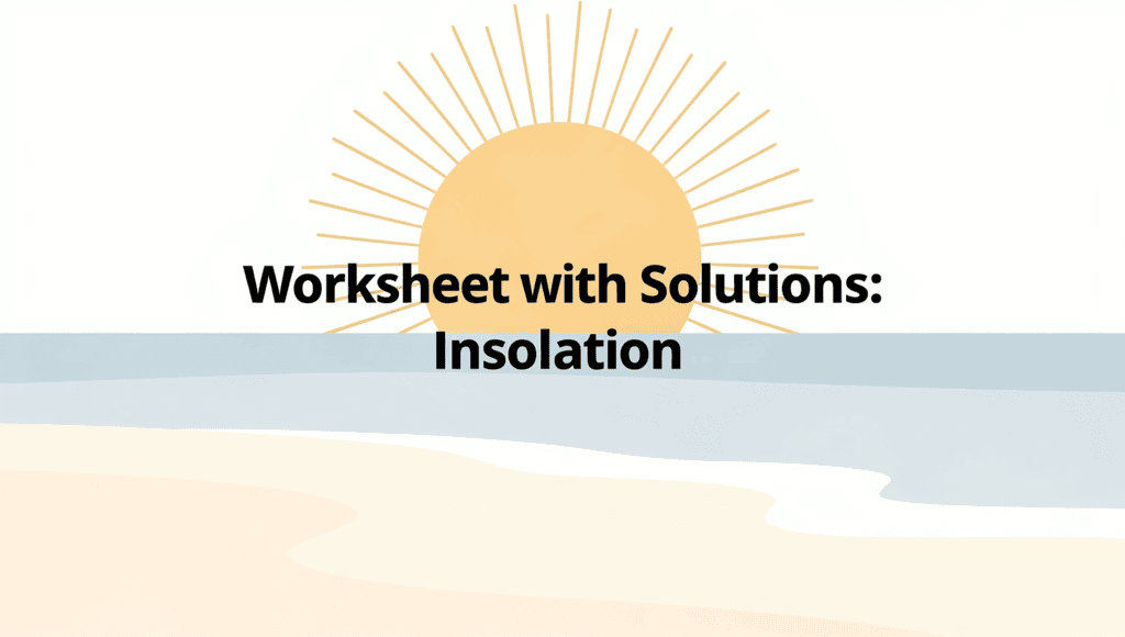 Insolation Worksheet - Class 9 Geography ICSE PDF Download