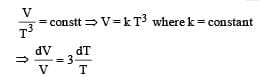 An ideal gas is expanding such that PT2 = constant. The coefficient of ...