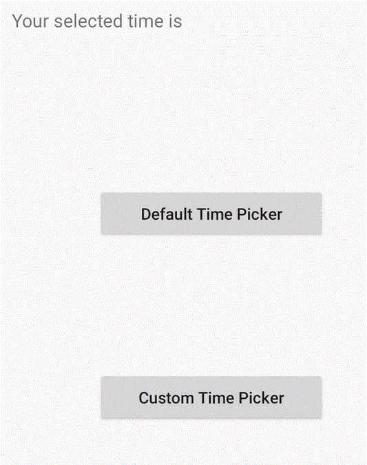 Implement customised TimePicker in Android using SnapTimePicker ...