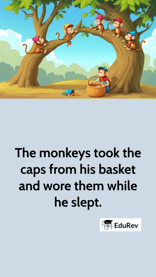 Flashcards: The Cap-seller and the Monkeys Flashcard - English for ...