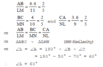 Similar Triangles, Class 10, Math Detailed Chapter Notes PDF Download
