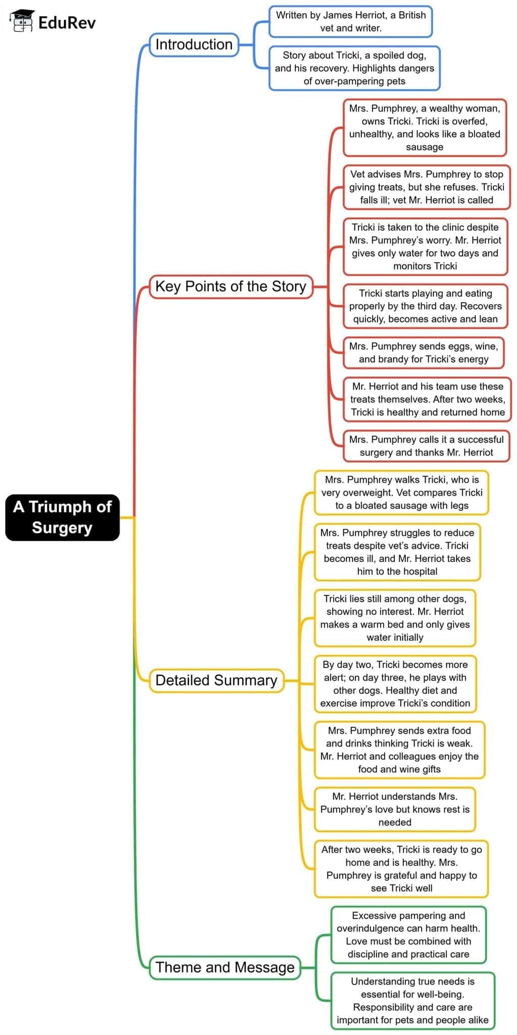 A Triumph of Surgery Mind Map - Class 10 PDF Download