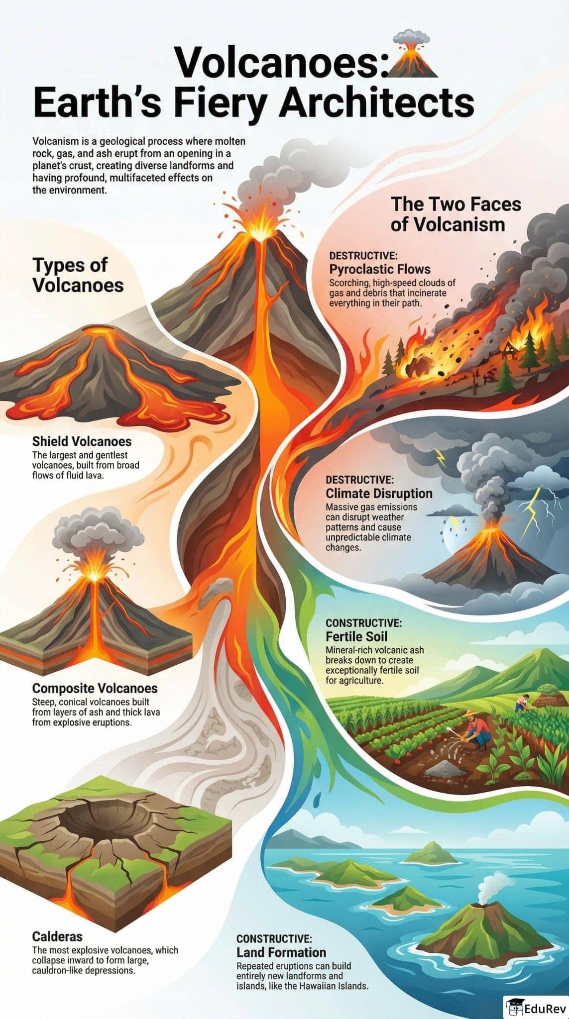 Infographic Volcanoes - Geography for UPSC CSE PDF Download