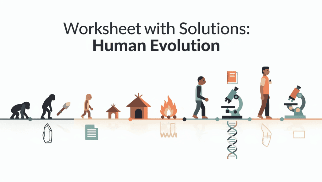 Human Evolution Worksheet - Class 10 Biology ICSE PDF Download