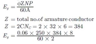 An 8-pole, DC generator has a simplex wave-wound armature containing 32 ...