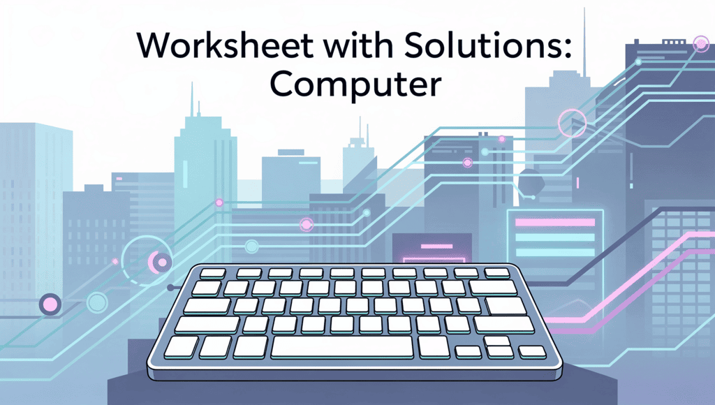 Worksheet with Solutions: Computer - Computer Studies Class 2 ICSE PDF ...