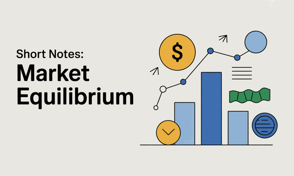 Short Notes: Market Equilibrium - Economics Class 11 - Commerce PDF ...