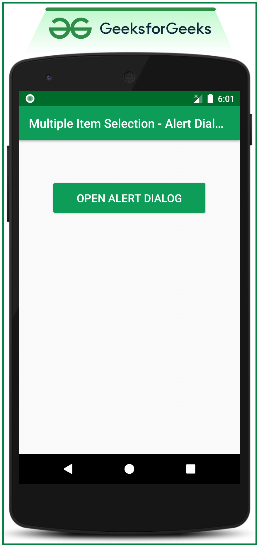 Alert Dialog with MultipleItemSelection in Android - Software Development PDF Download