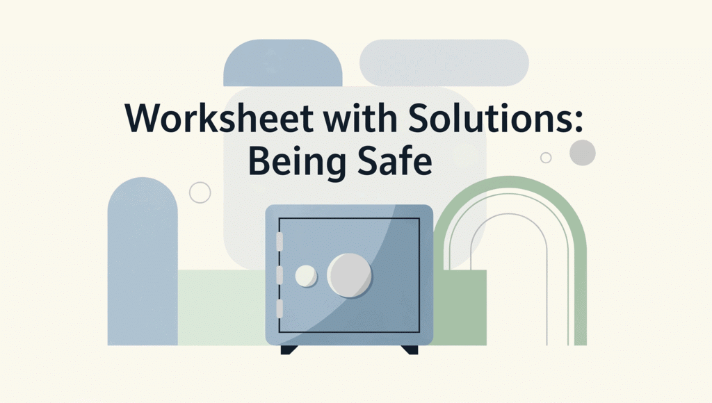 Being Safe Worksheet - Class 3 SST ICSE PDF Download
