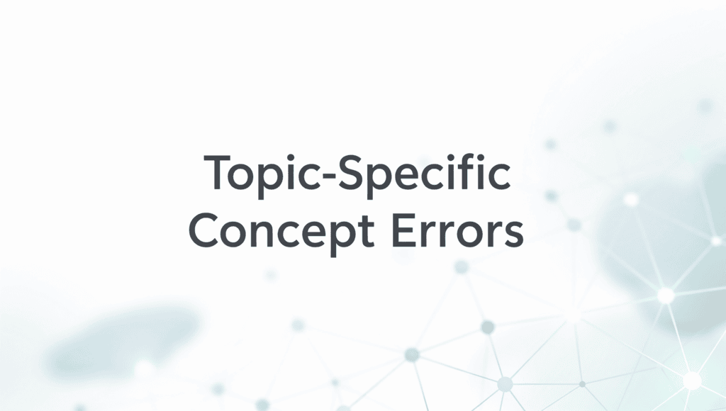 Topic-Specific Concept Errors - Most Common Mistakes in Quant and How ...