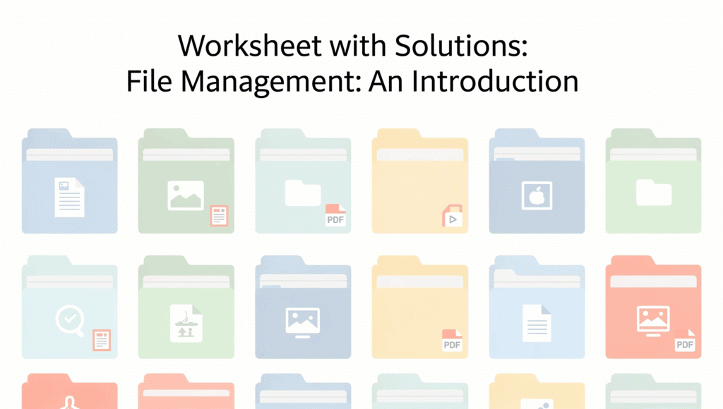Worksheet with Solutions: File Management: An Introduction - Computer ...