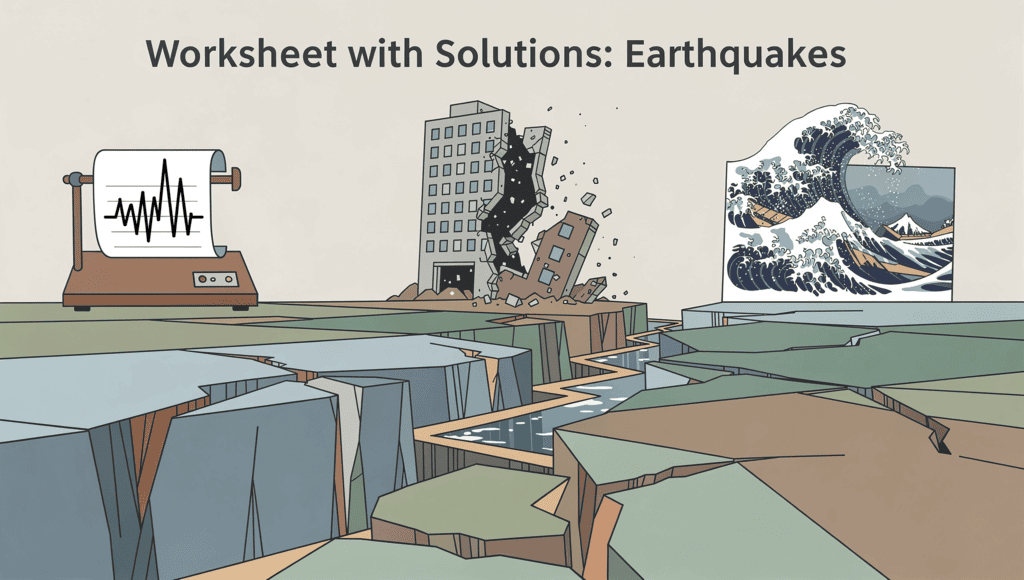 Worksheet with Solutions: Earthquakes - Geography Class 9 ICSE PDF Download