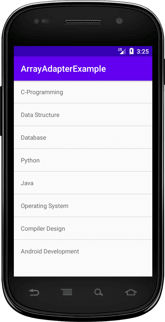 ArrayAdapter in Android with Example - Software Development PDF Download