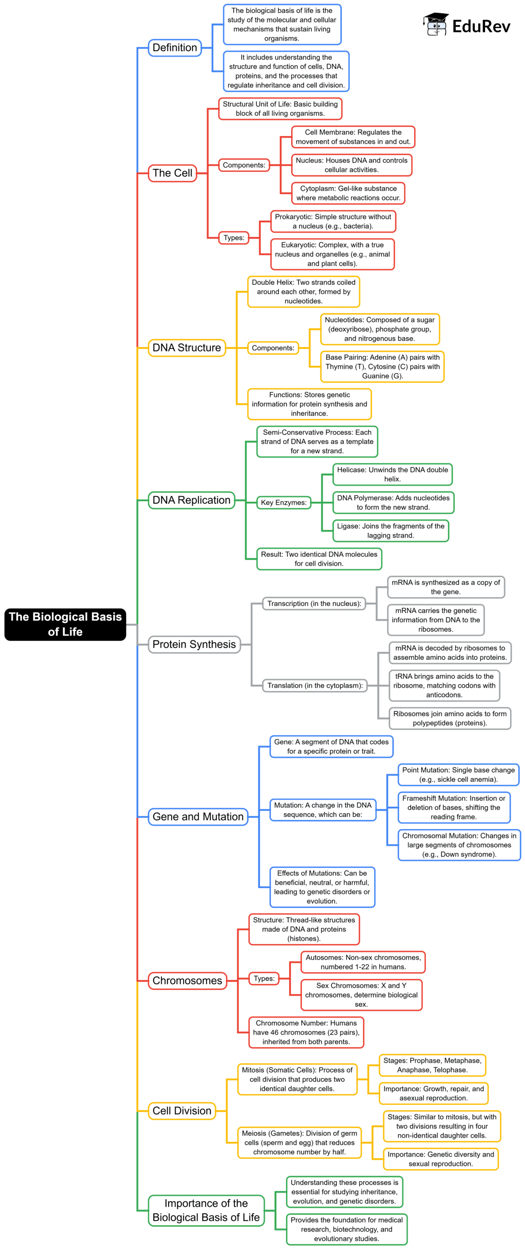 Mind Map: Biologocal Basis of Life - Anthropology Optional for UPSC PDF Download