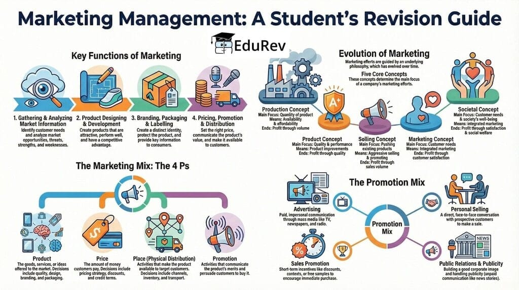 Infographic Marketing Management - Business Studies (BST) Class 12 ...